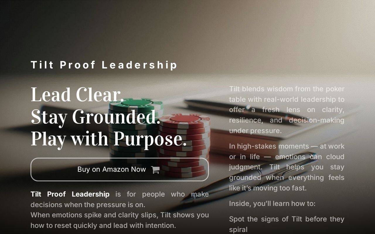 Tilt Proof Leadership